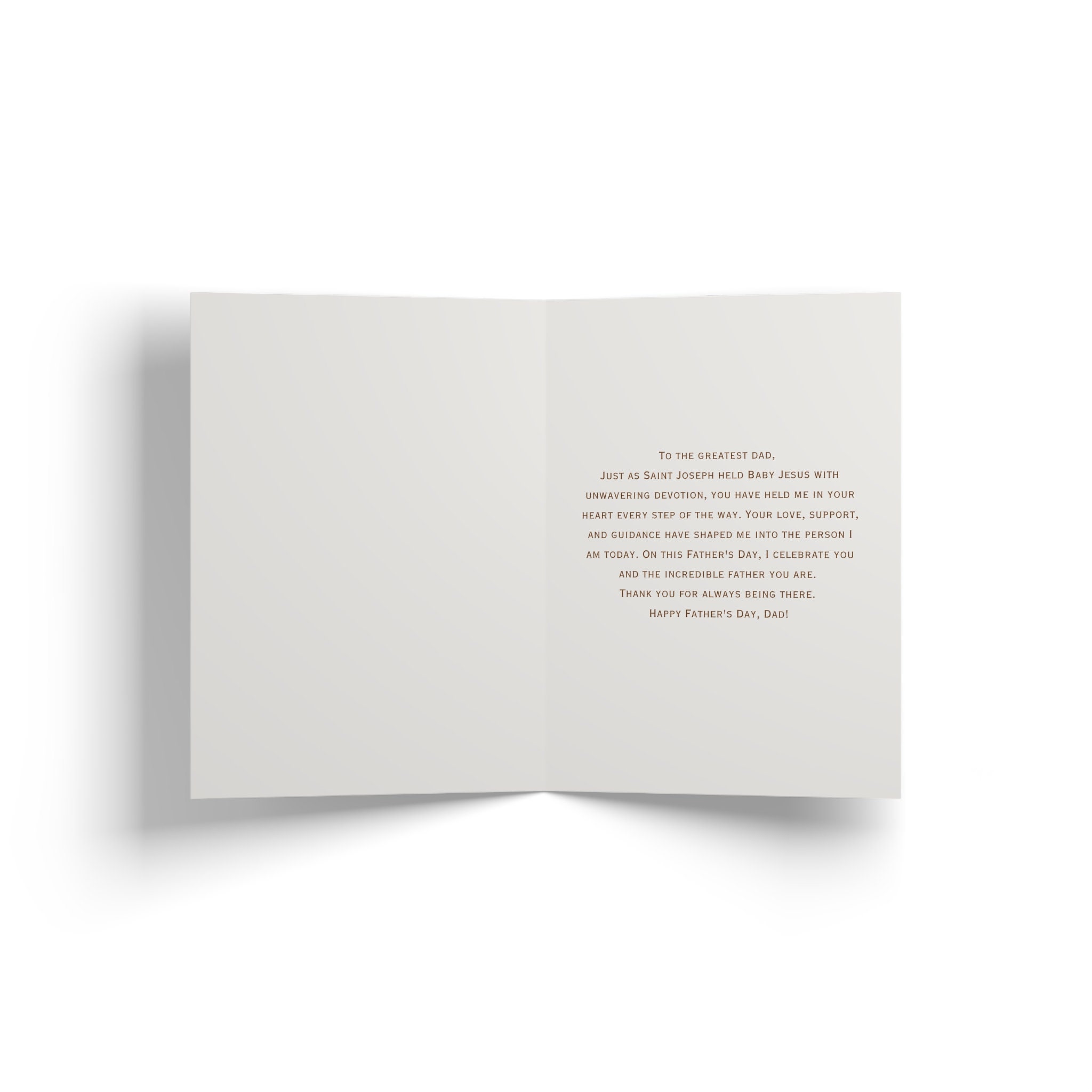 St. Joseph With Baby Jesus Father's Day Greeting Card from Son/daughter ...