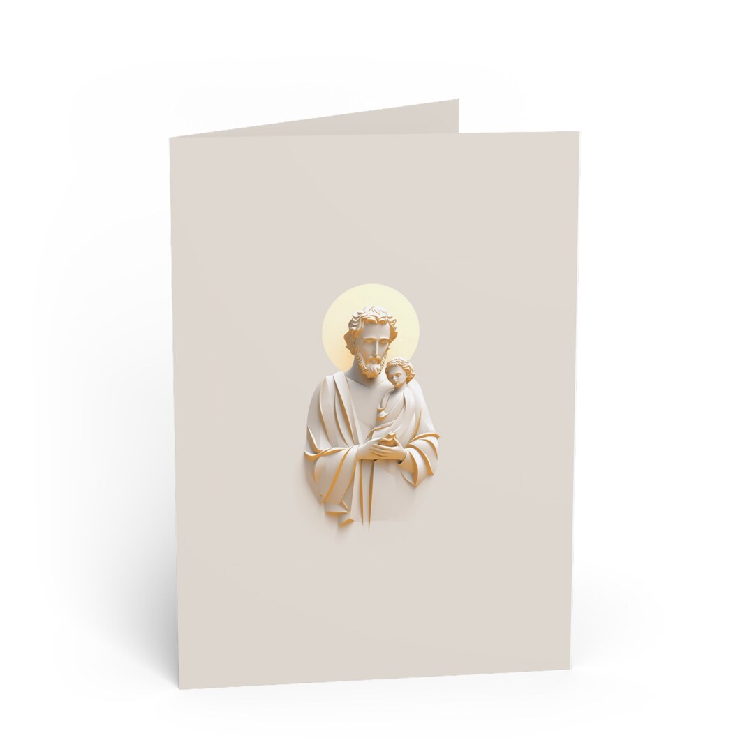 St. Joseph Father's Day Card (for Grandpa) - Etsy