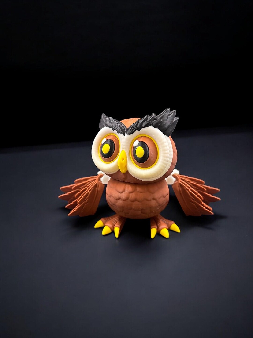 Articulated 3D Printed Owl Figurine, Flex Factory Design - Etsy