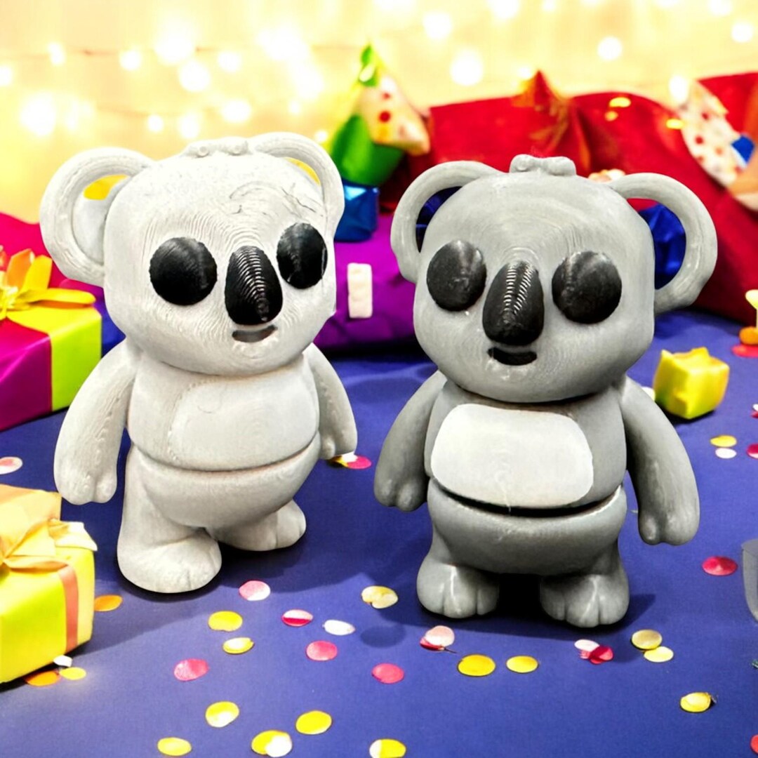 3D Printed Articulated Koalas – Party Favors, Cute Movable Koala Toys ...