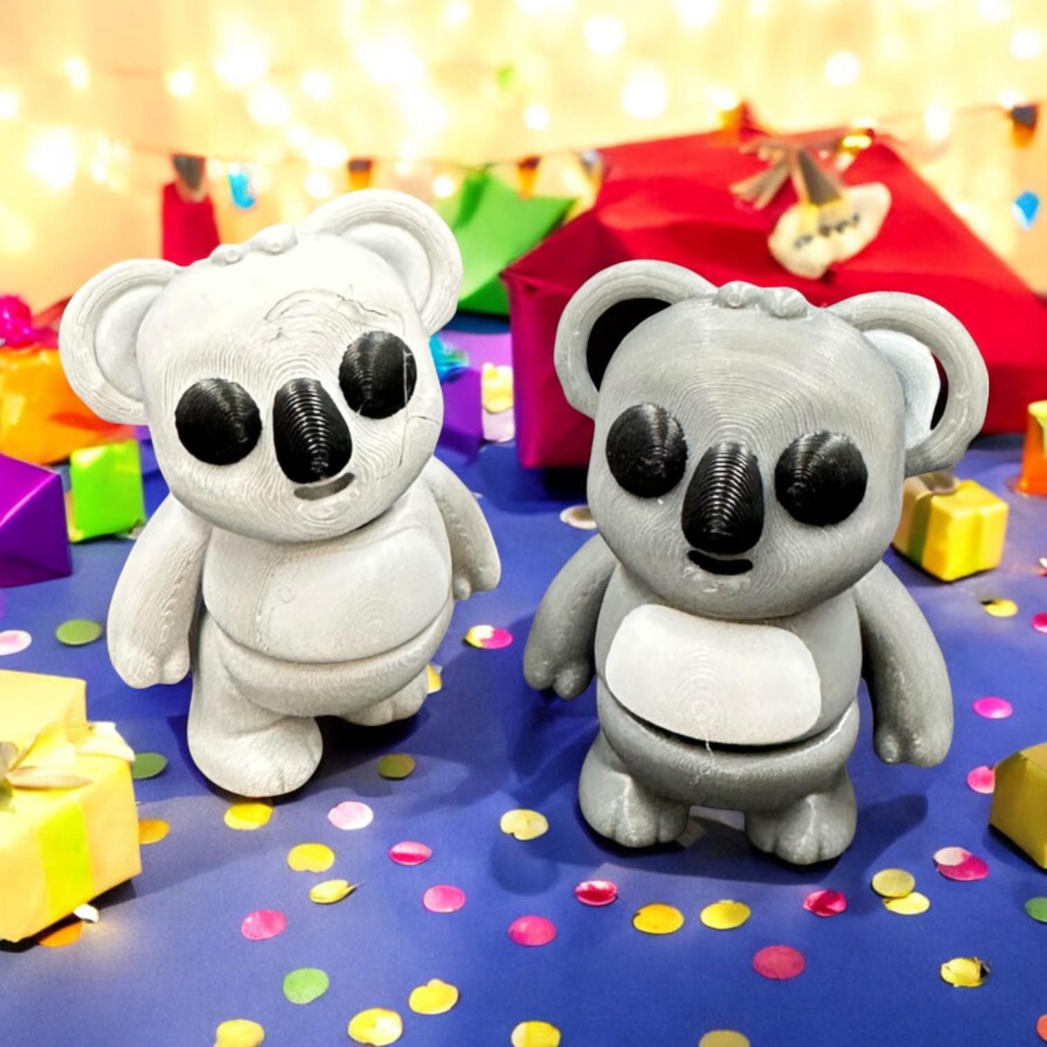 3D Printed Articulated Koalas – Party Favors, Cute Movable Koala Toys ...