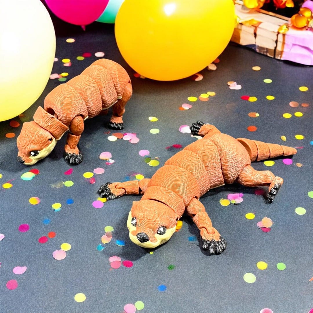 Otter Birthday Party, Birthday Party Favors, 3d Printed Party Favors ...