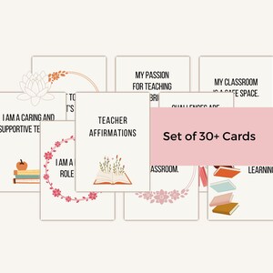 Teacher Affirmation Cards Printable, Back to School Gift, Teacher ...