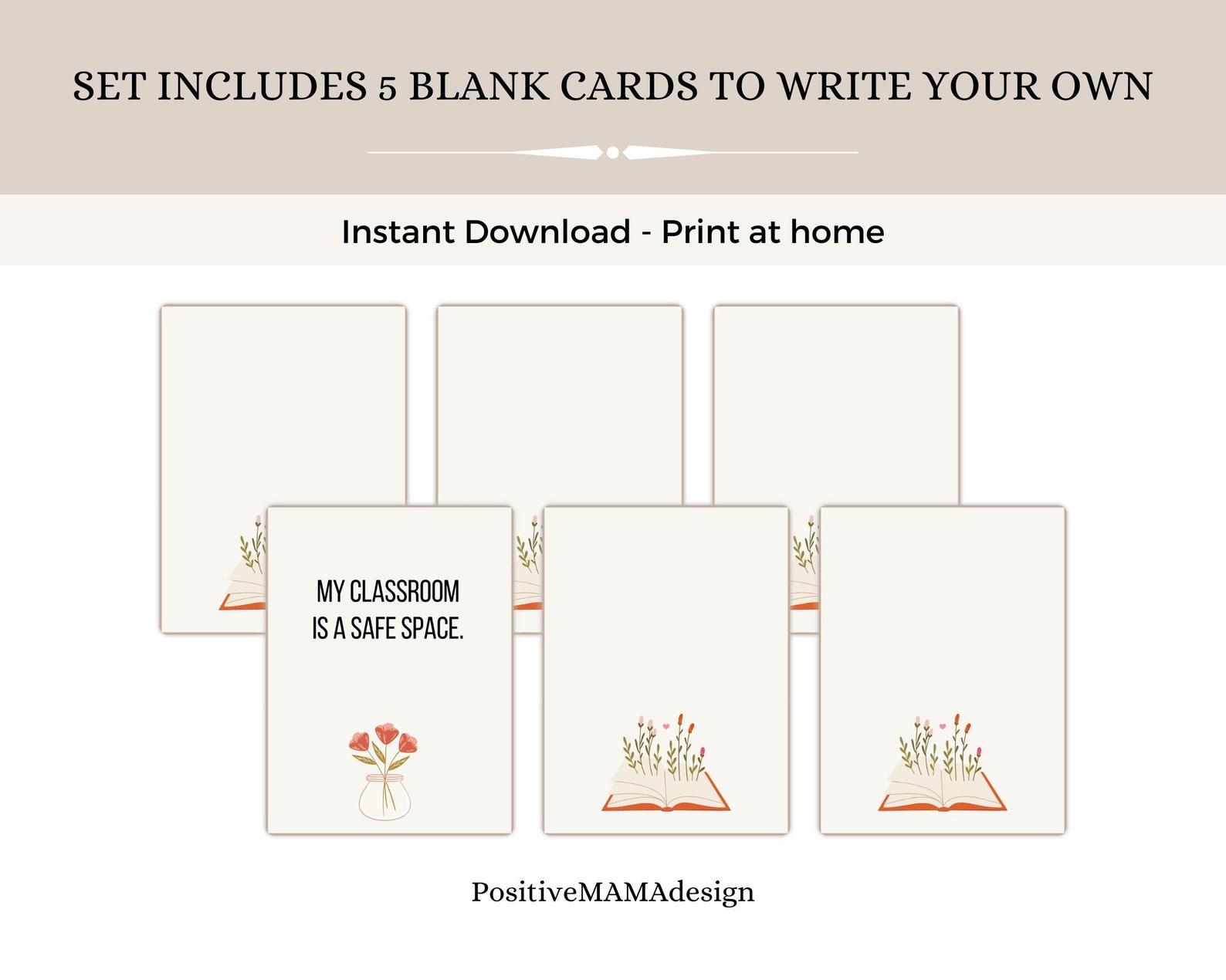 Teacher Affirmation Cards Printable, Back to School Gift, Teacher ...