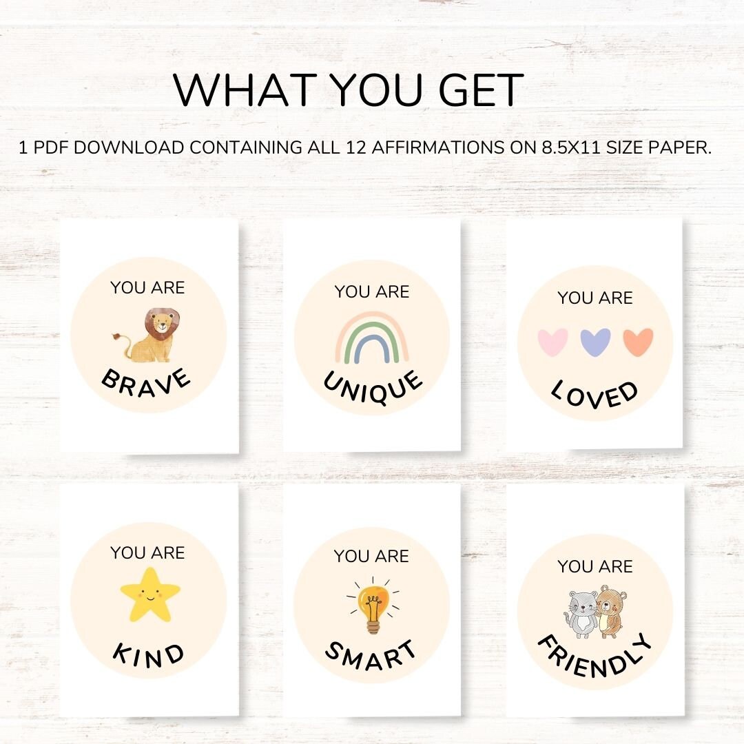 Classroom Printable Affirmations, Homeschool Affirmations, Back to ...