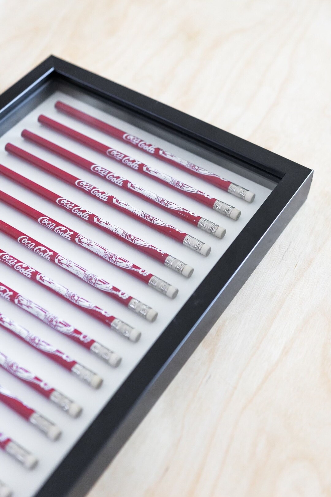 Vintage Coca-cola Pencil Antique Shadow Box Art - Etsy