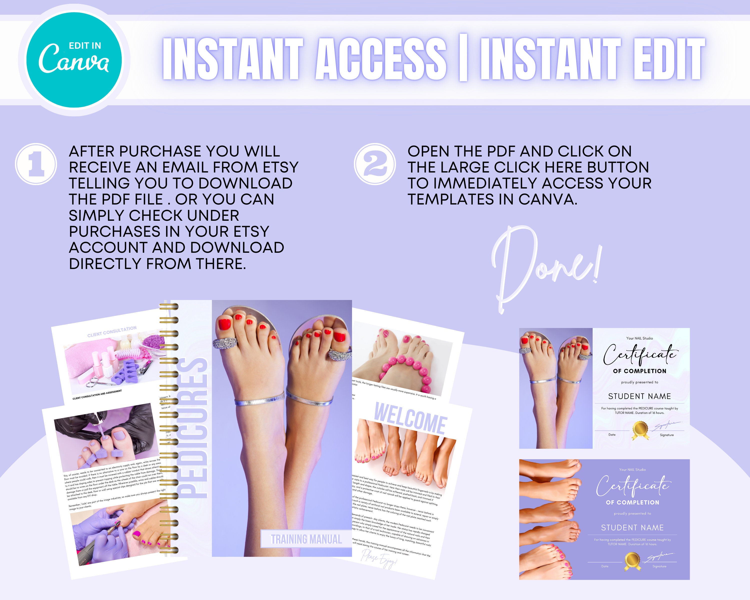 Pedicures Manual, Pedicure Training Manual, Pedicuring Nails, Training Guide, Pedicurist ...