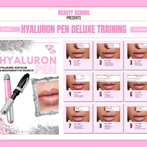 Hyaluron Pen Training Manual, Lip Mapping, Certificates, Diploma, Fat ...