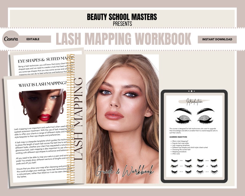 Lash Maps, Lash Mapping Editable Forms, Eyelash Extensions Practice, Lash Artist, Lash ...