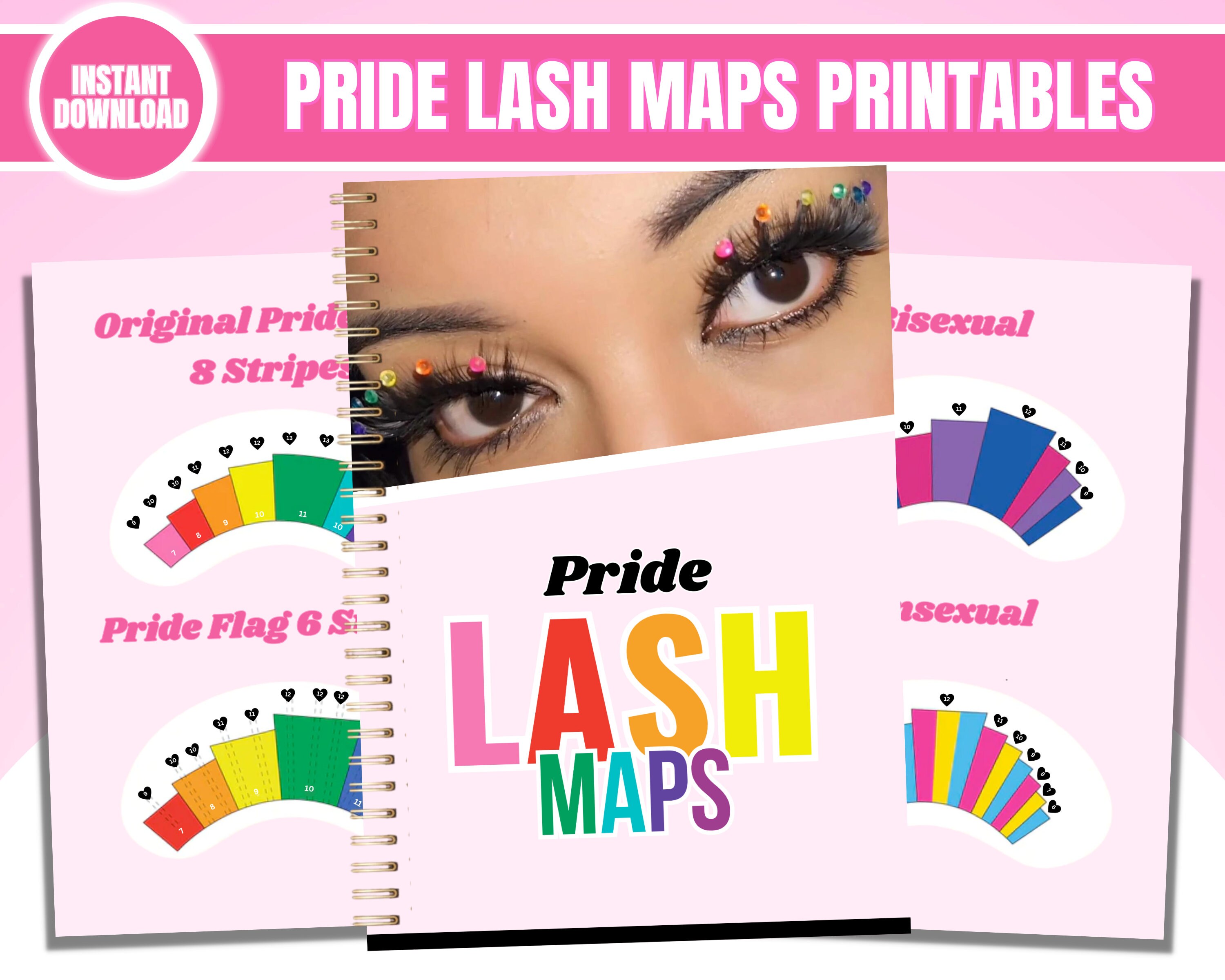 PRIDE Lash Mapping Lash Mapping Forms Eyelash Extensions - Etsy