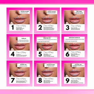 Hyaluron Pen Flyer Lip Maps, Lip Mapping Guides, Techniques, Russian ...