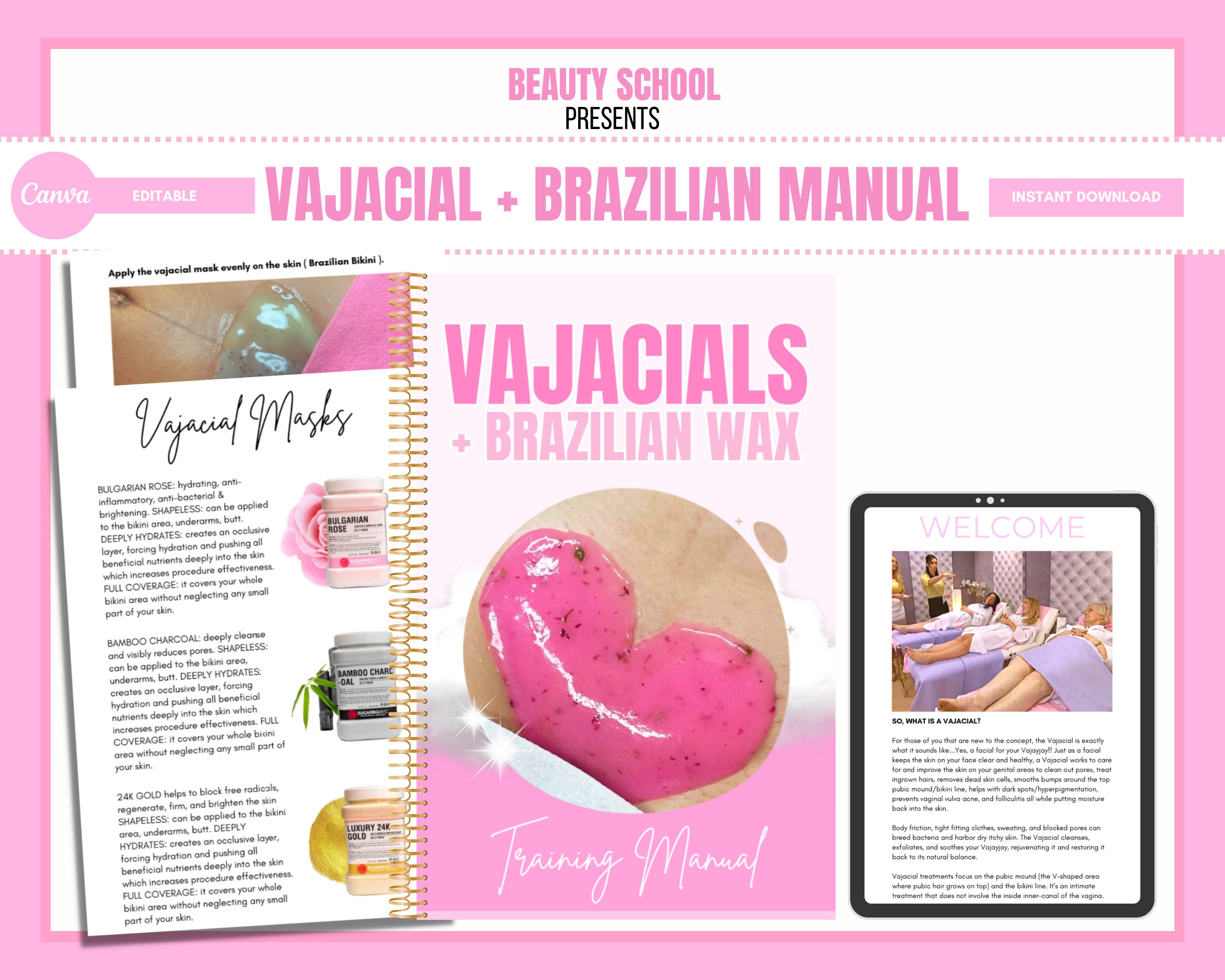 Vajacials, Vajacials Training Manual Including Brazilian Wax, Vajacial ...