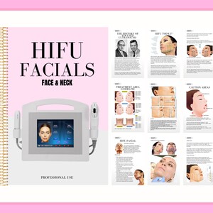 HIFU Training Manual, Advanced Facials Guide, HIFU Face, Hifu Neck ...