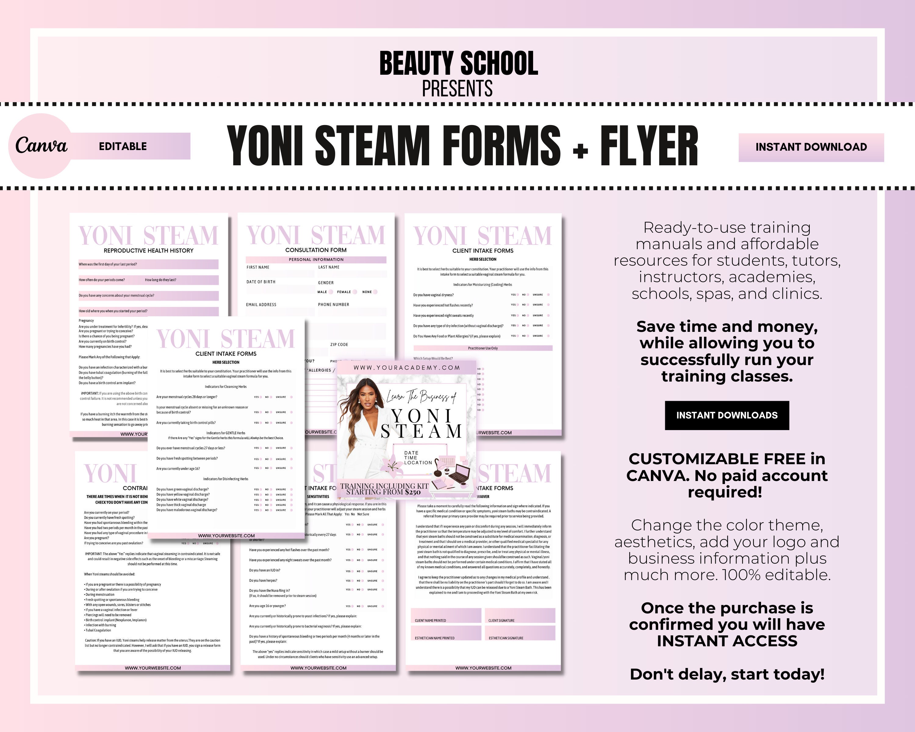 Yoni Forms, V Steam Forms, Yoni Practitioner, Yoni Care, Yoni Consent ...