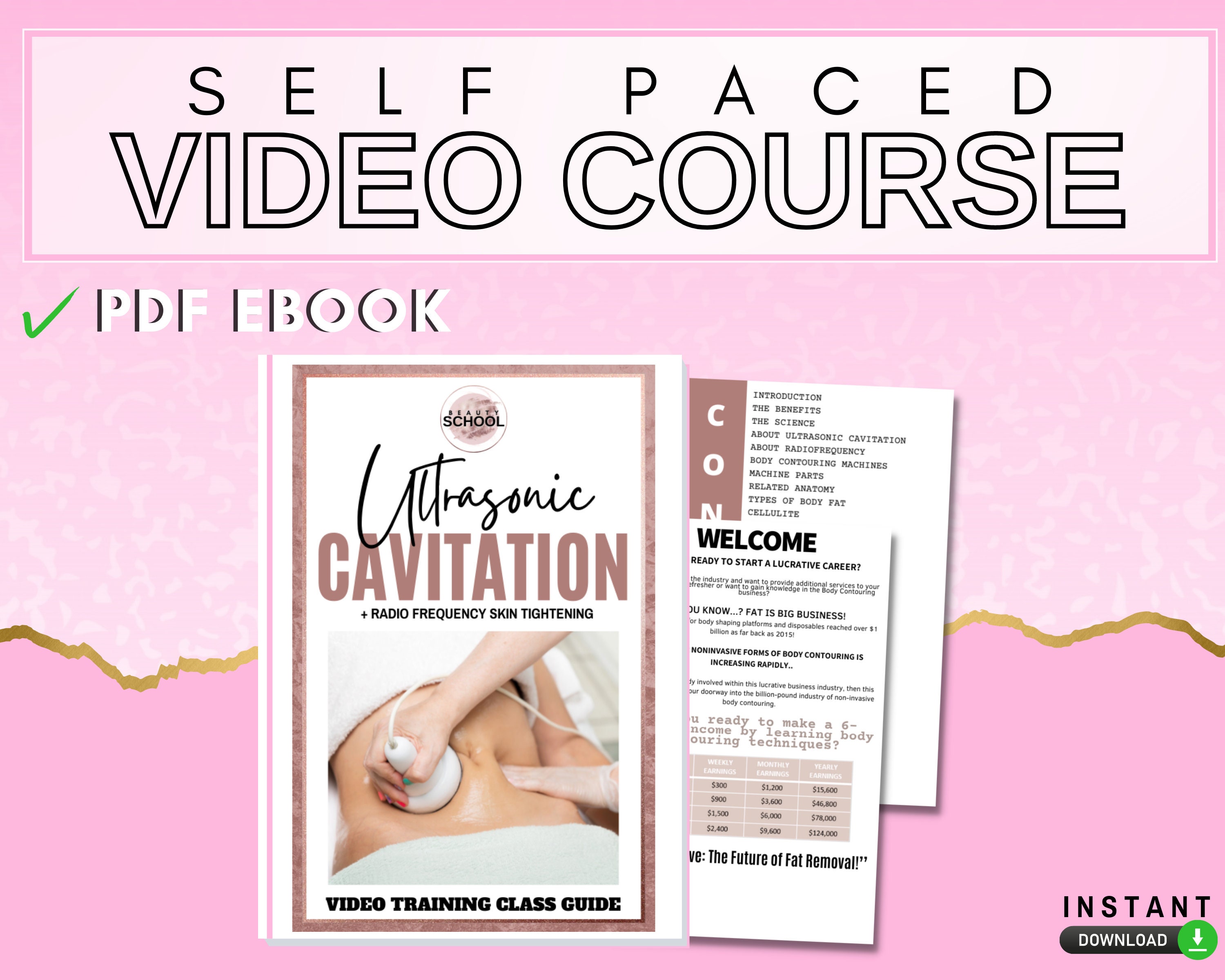 Ultrasonic Cavitation Online, Course, Class Video, Training Manual ...