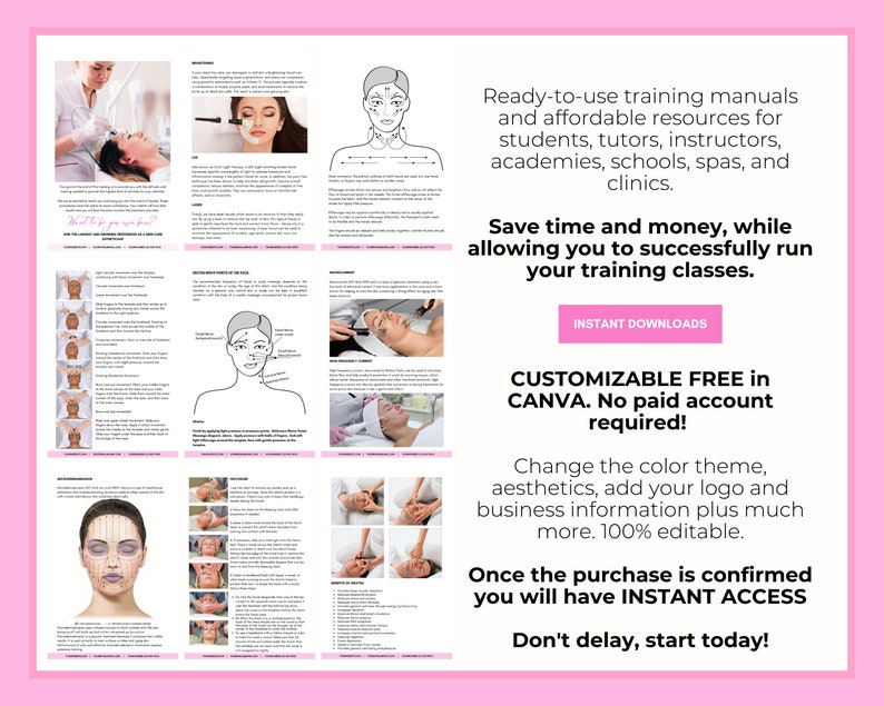 ULTIMATE Facials Training Manual for Estheticians, Cosmetology, Massage ...