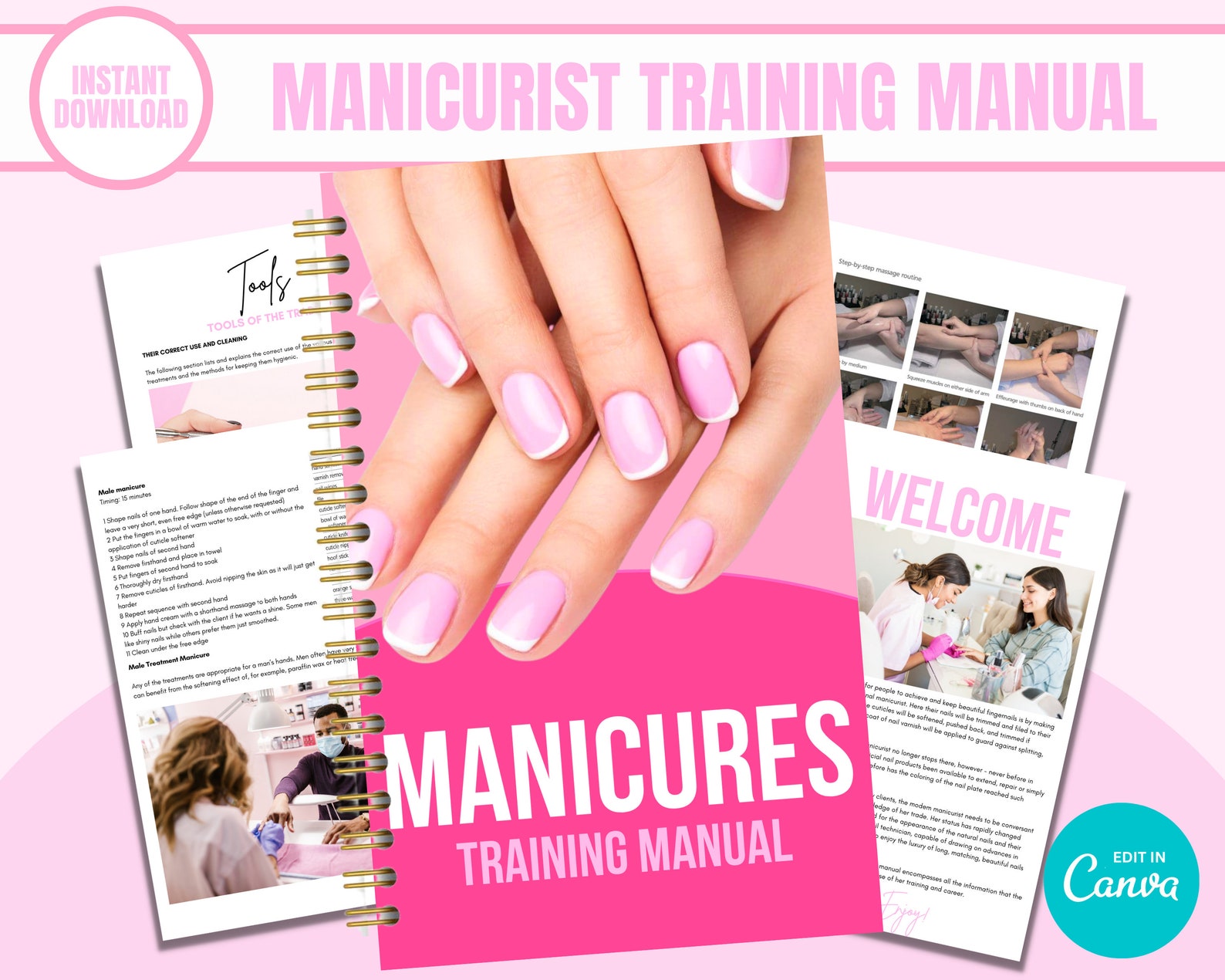 Manicures, Pedicures, Training Manuals, PDF, Ebooks, Nail Technician ...