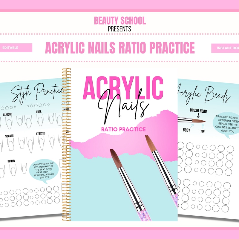 Acrylic Practice Sheet - Etsy