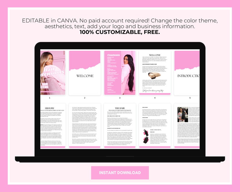 Hair Extensions Training Manual, All Systems, Methods & Techniques, Training Guide, Hair ...