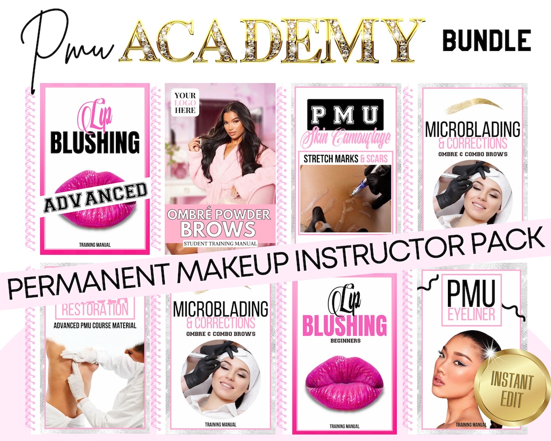 PMU Training Manuals, Permanent Makeup, Educator Value Bundle ...
