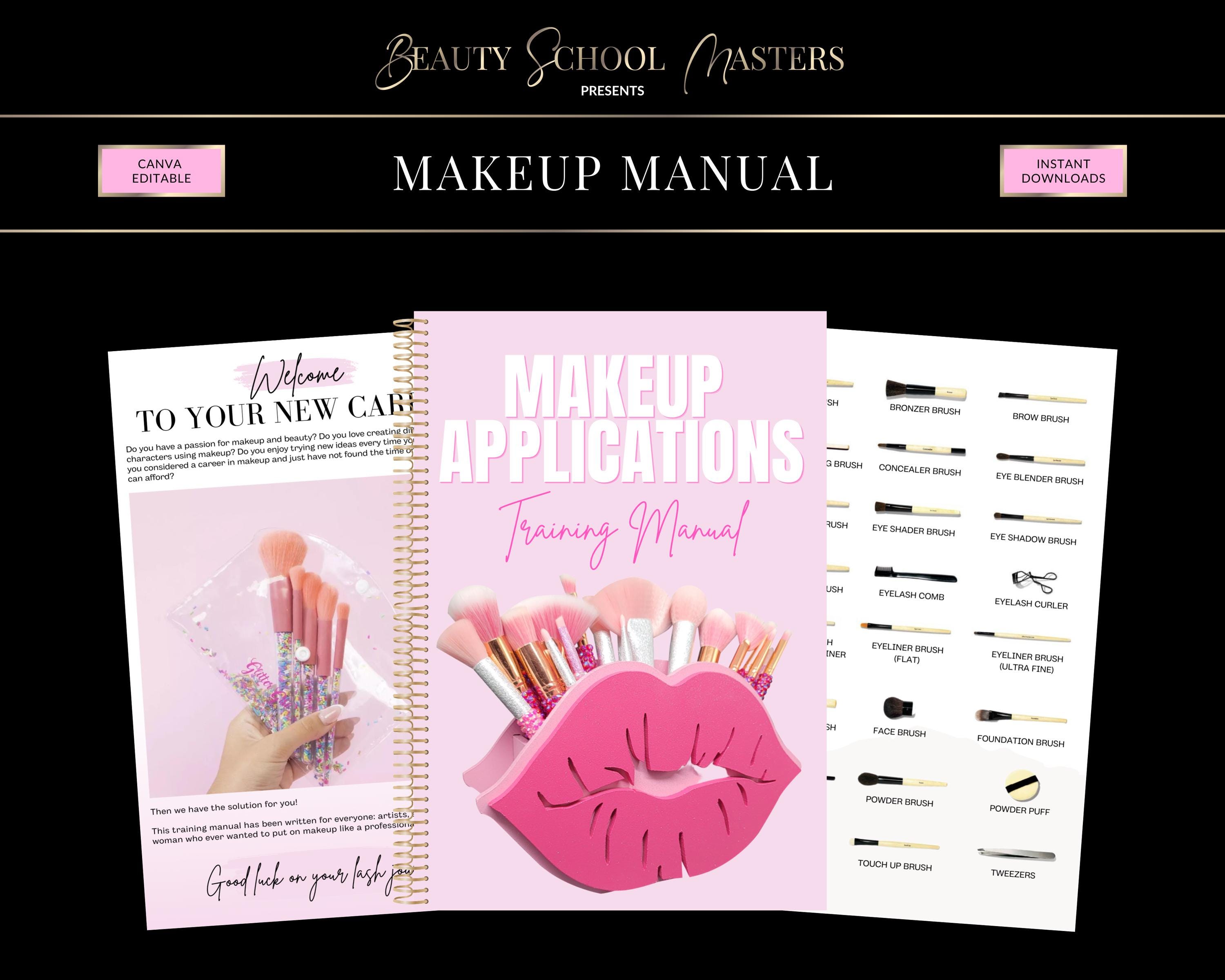 Makeup Training Manual, Editable Canva Template (digital Download) - Etsy