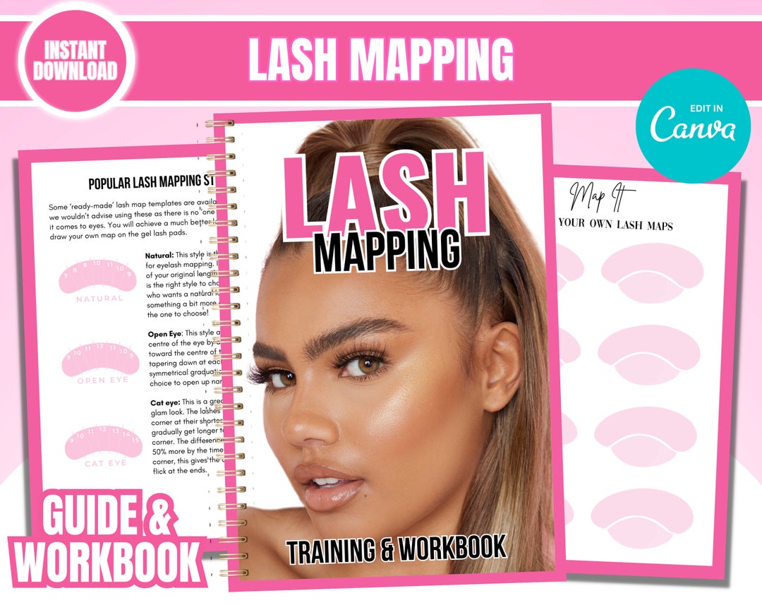 Lash Mapping Workbook Lash Mapping Forms Eyelash Extensions - Etsy