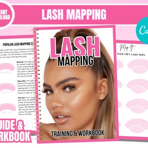 Lash Mapping Workbook, Lash Mapping Forms, Eyelash Extensions Practice ...