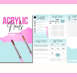 Acrylic Nails Manual, Nail Extensions Training Guide, Acrylic Nail ...