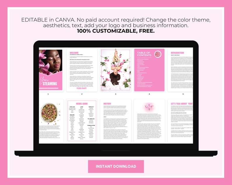 Yoni Steam Training Manual and Flyers, Yoni Consent Form, Vaginal ...