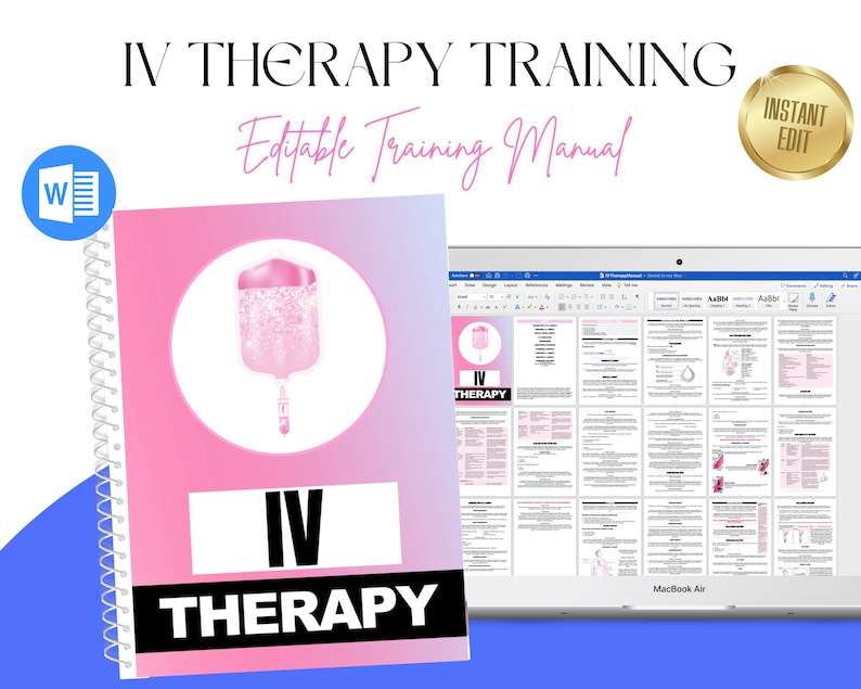 IV Therapy Training Manual, Intravenous Therapy, IV Infusion, Vitamin Therapy, Student Nurse ...