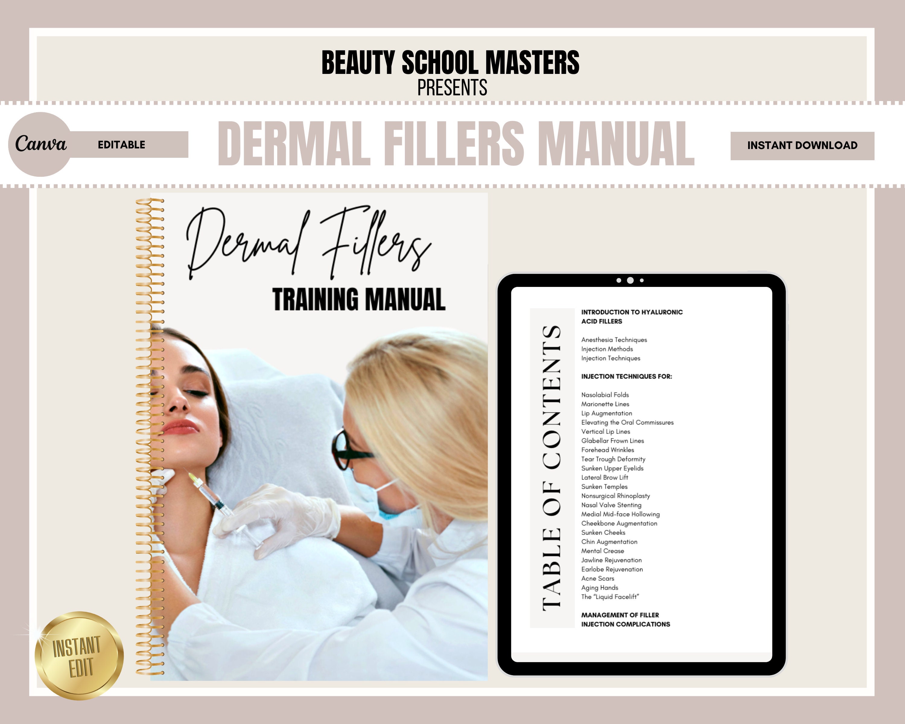 Botox Training Manual, Beginners, Cosmetic Aesthetics Training Course, Botulinum Toxins ...