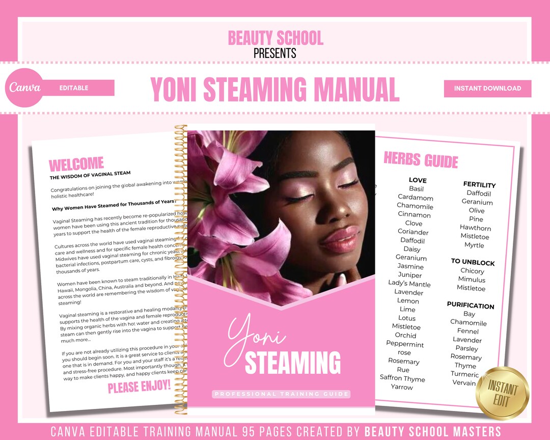Yoni Steam Training Manual, Yoni Consent Form, Yoni Steam Guide ...