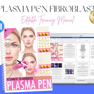 Plasma Pen Fibroblast Training Manual, PDF, Editable, Skin Tightening ...