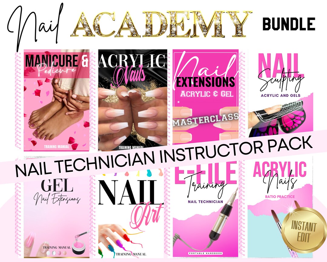 Nail Technician Training Manuals, Acrylic Nail Extensions, Gel Nails ...