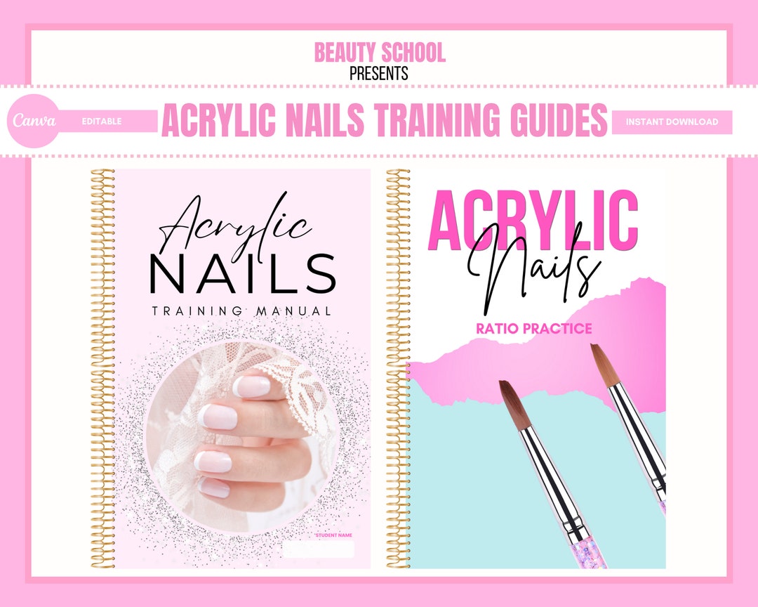 Acrylic Nails Manual, Nail Extensions Training Guide, Acrylic Nail ...