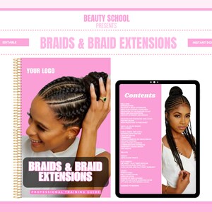 Hair Braiding Manual, Braiding Course, Braids , Training Manual, Braid ...