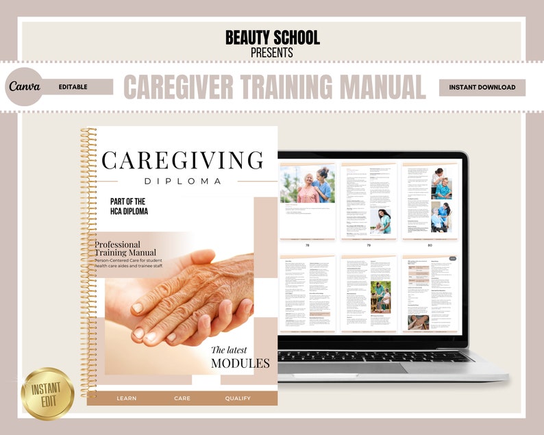 Diploma in Caregiving Manual, Introduction to Caregiving, Home Care Aide, Instructor Training ...