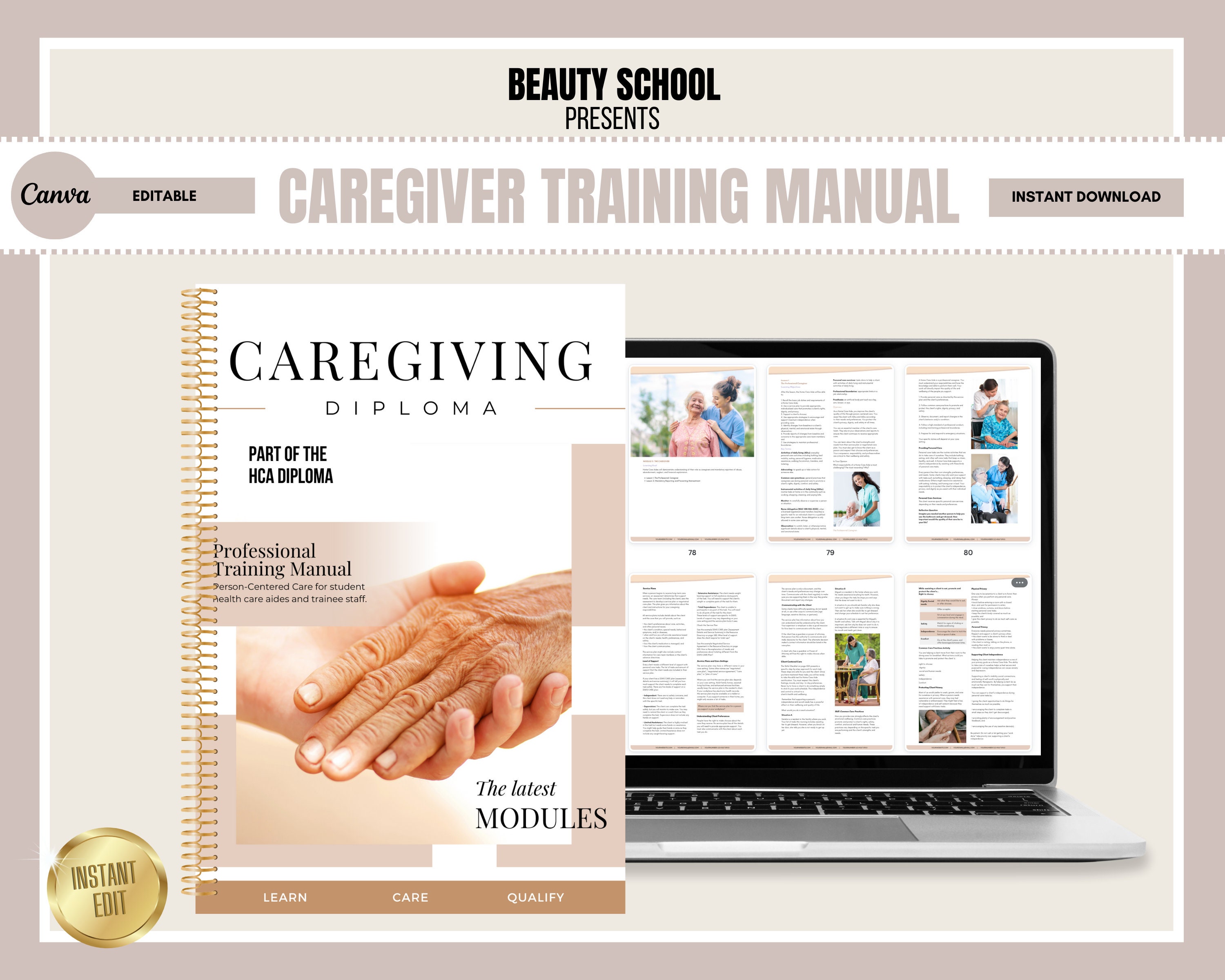 Diploma in Caregiving Manual, Introduction to Caregiving, Home Care ...