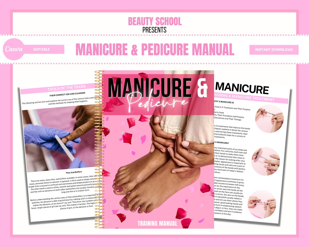 Manicure Pedicure Training Manual, Training Guides, Manicurist ...