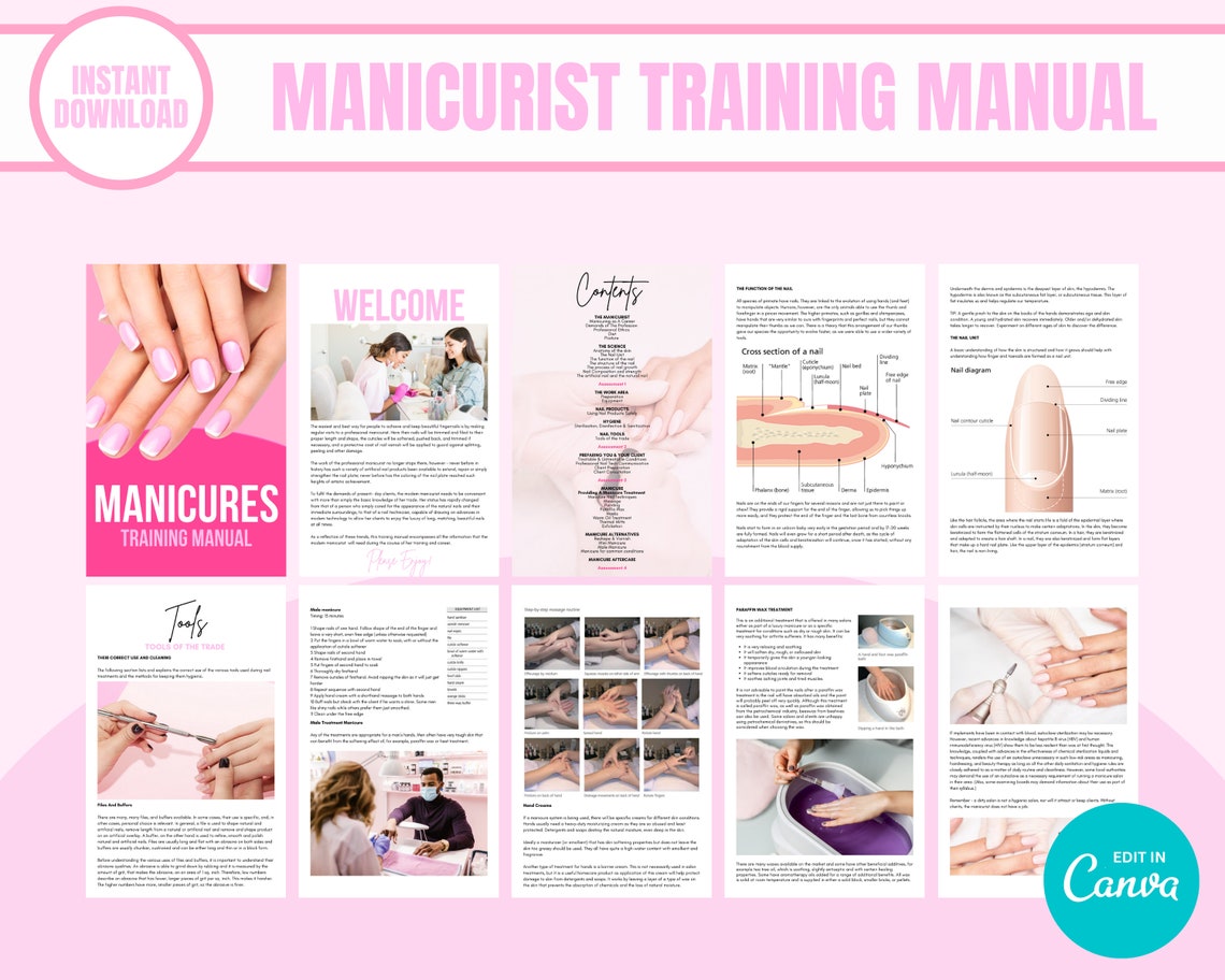 Manicures, Pedicures, Training Manuals, PDF, Ebooks, Nail Technician ...