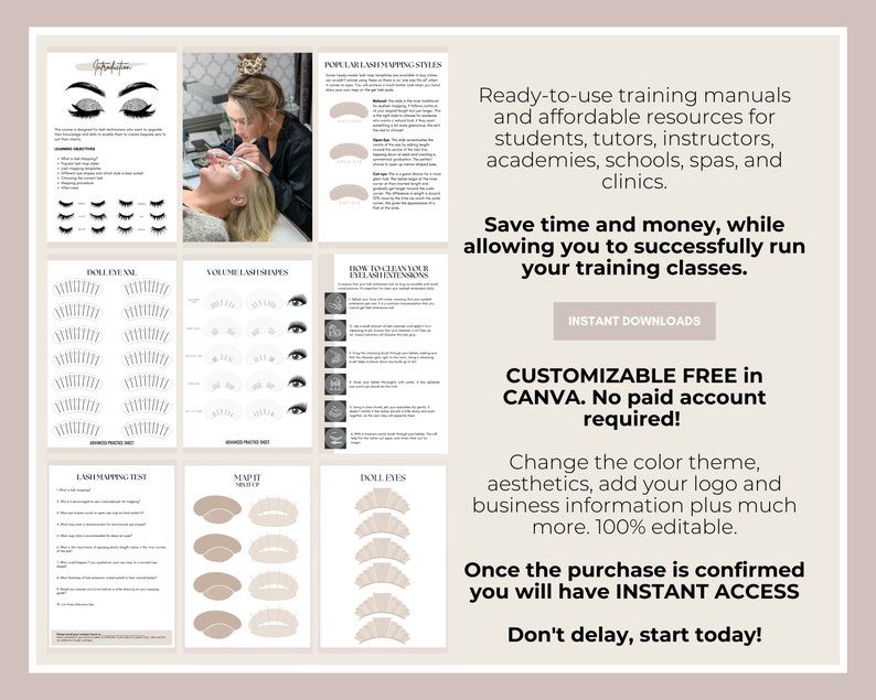 Lash Maps, Lash Mapping Editable Forms, Eyelash Extensions Practice, Lash Artist, Lash ...