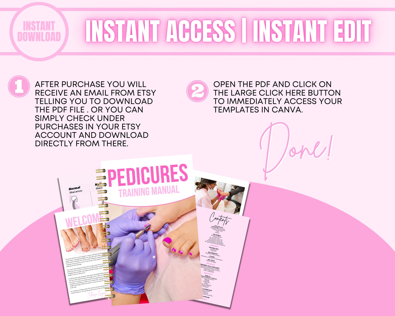 Manicures, Pedicures, Training Manuals, PDF, Ebooks, Nail Technician ...
