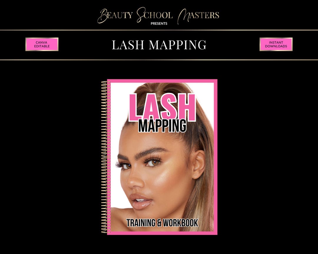 Lash Mapping Workbook, Eyelash Extensions Practice (PDF) - Etsy