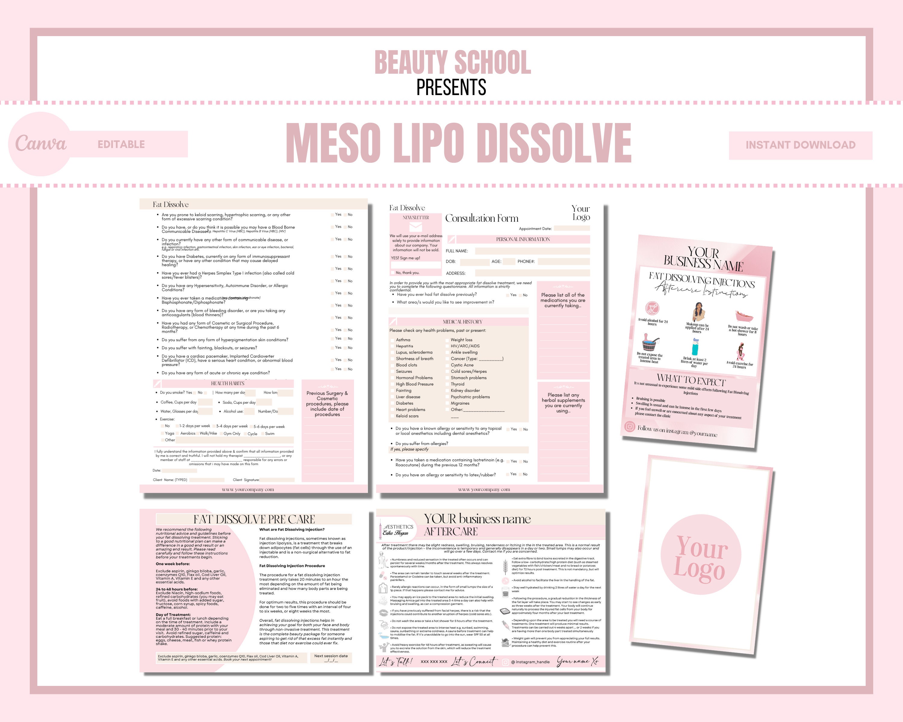Meso Lipo Fat Dissolve Training Manual, Fat Dissolve Training Course ...