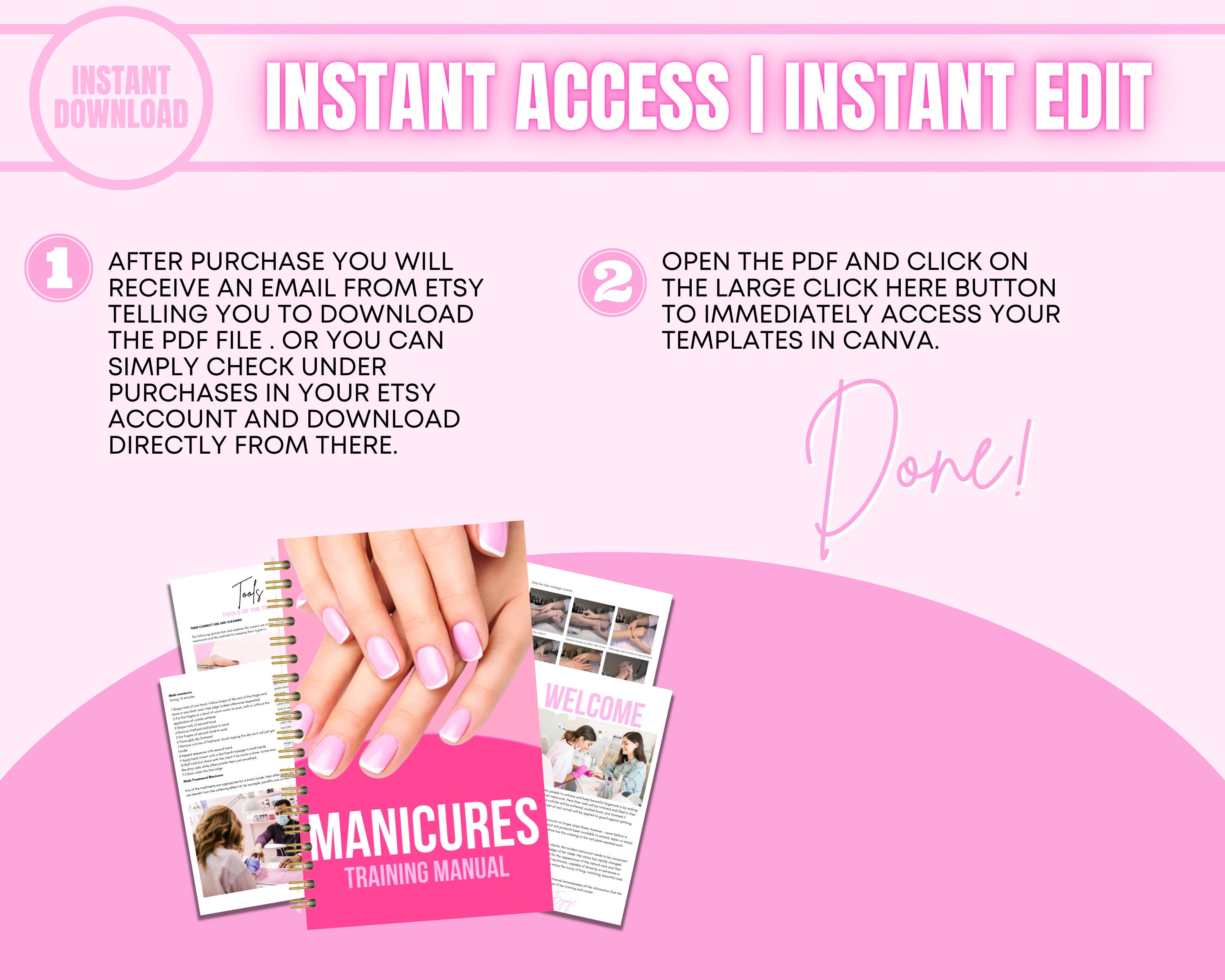 Manicures, Pedicures, Training Manuals, PDF, Ebooks, Nail Technician ...