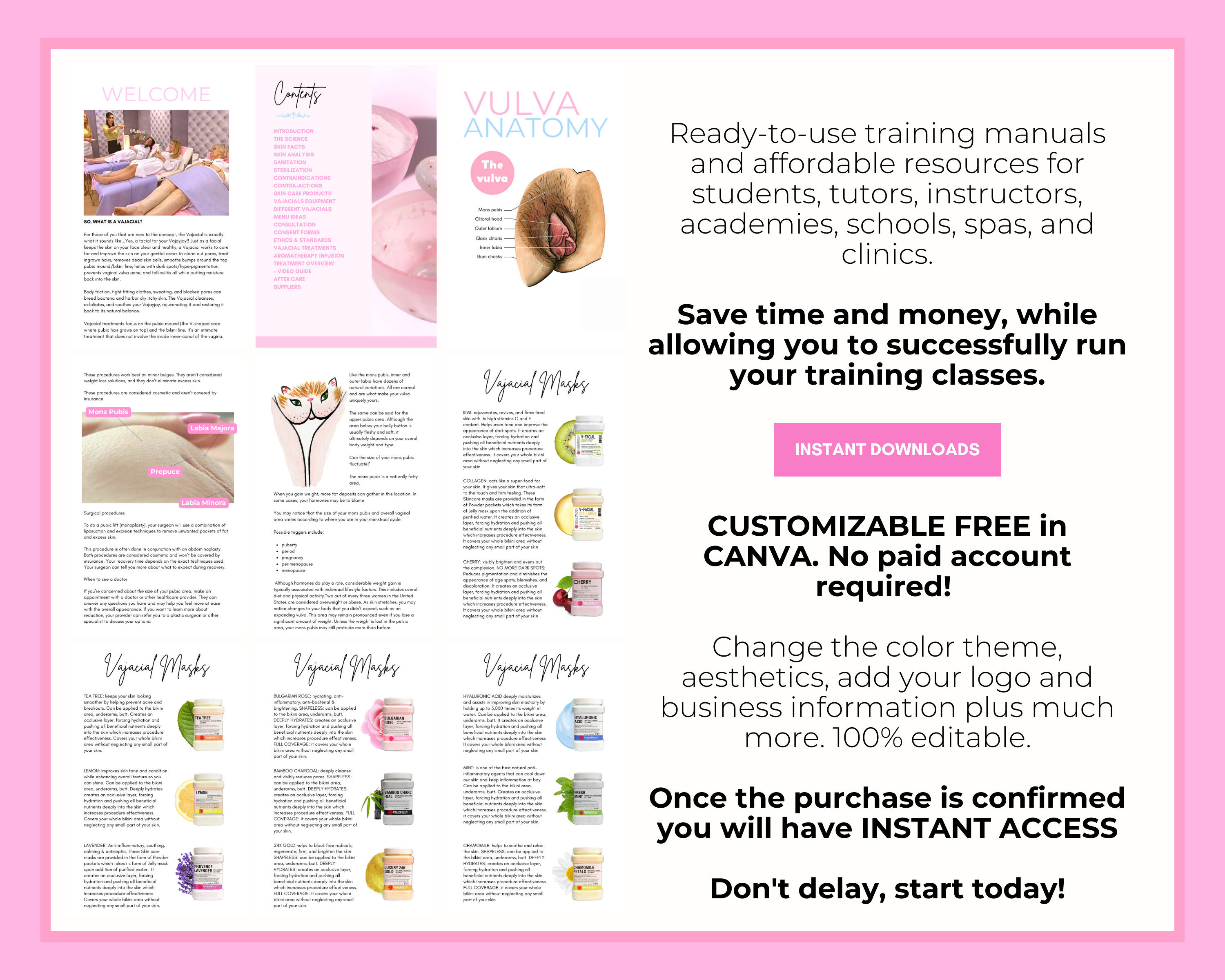 Vajacials, Vajacials Training Manual Including Brazilian Wax, Vajacial ...