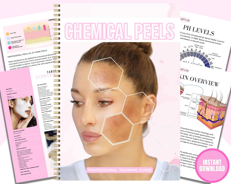 Chemical Peels Training Manual, Advanced Facials Guide, Editable Training Ebook, Cosmetology ...