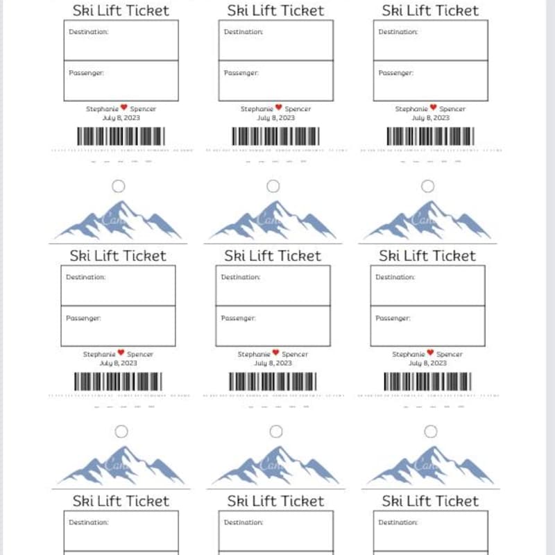 Table Assignments Tags - Etsy