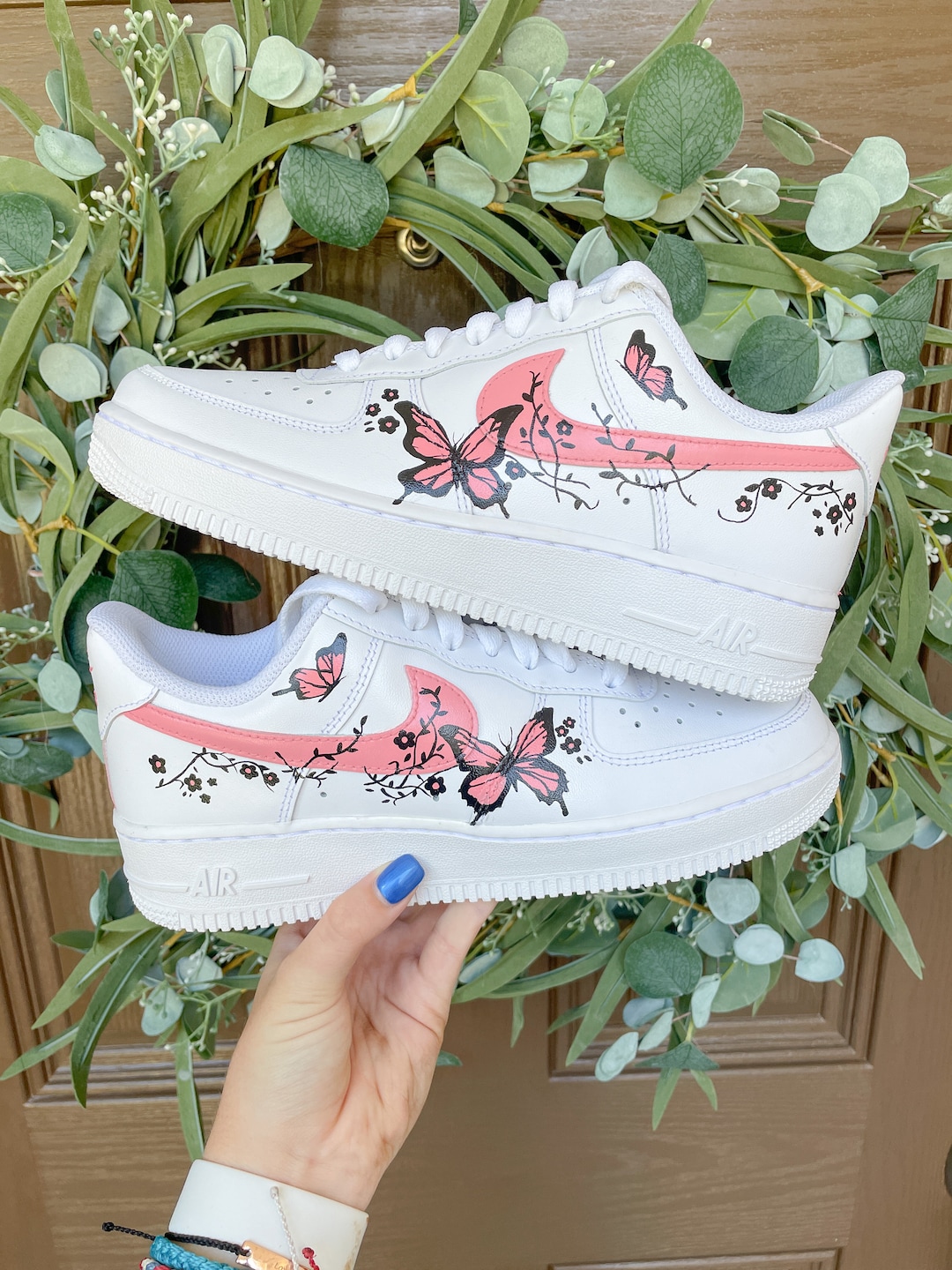 Butterfly Air Force 1 Custom Sneaker Butterfly Shoe Personalized Shoe ...