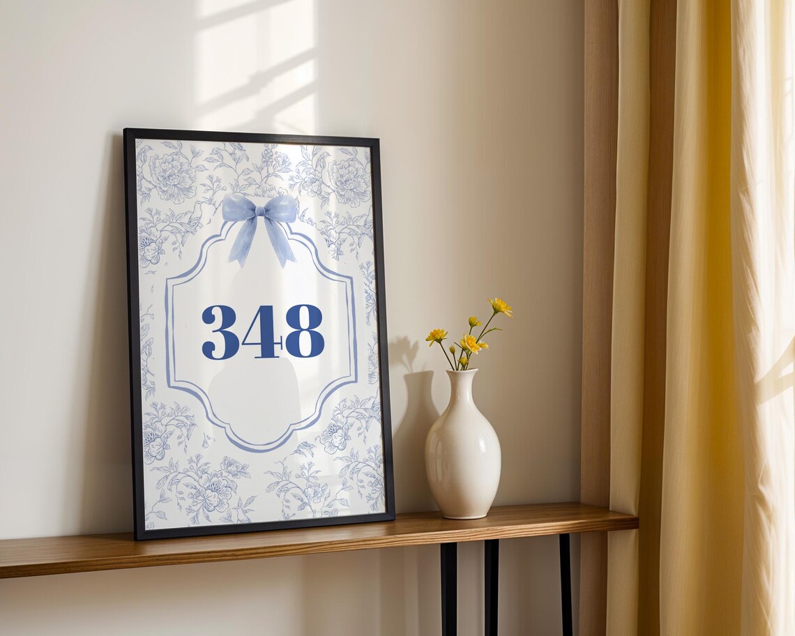 Custom Dorm Room Number Sign, Dorm Print, College Roommate Gift ...